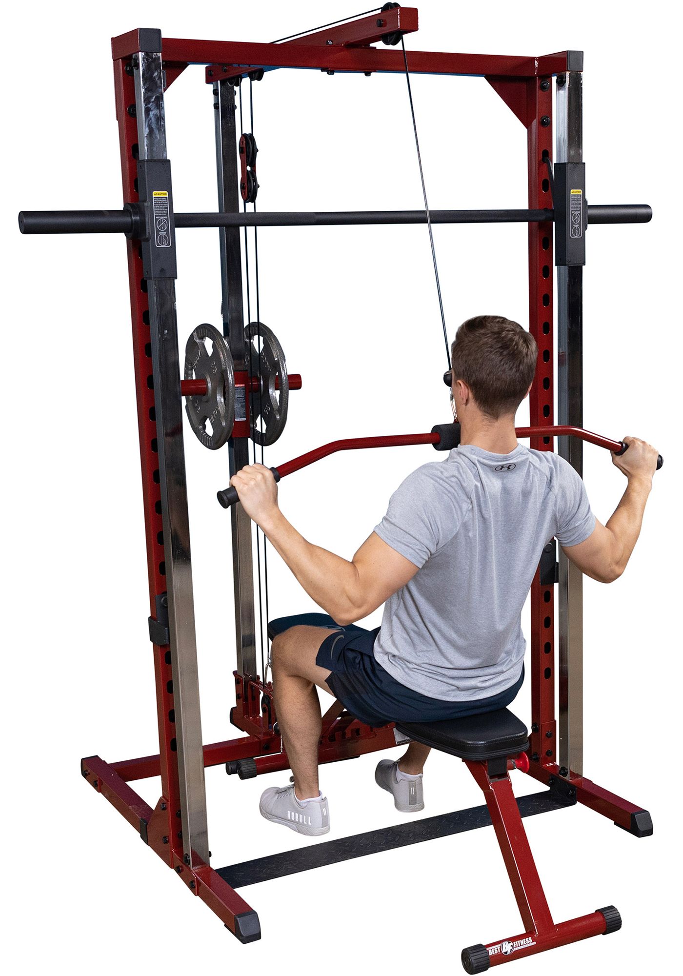 Best Fitness Smith Machine with Bench & Lat Attachment | Dick's ...