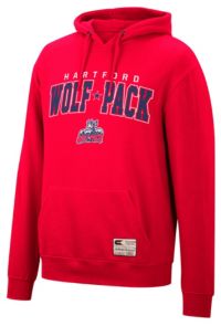 Colosseum Athletics Men's Hartford Wolf Pack Red Authentic Pro Pullover ...