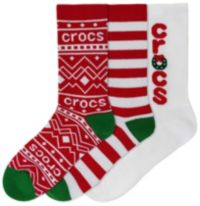 Crocs Adult Holiday Crew Socks - 3 Pack | Dick's Sporting Goods