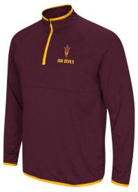 Colosseum Men's Arizona State Sun Devils Maroon 1/4 Zip Pullover | Dick ...
