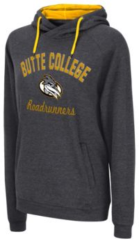 Colosseum Women's Butte College Roadrunners Black Pullover Hoodie ...