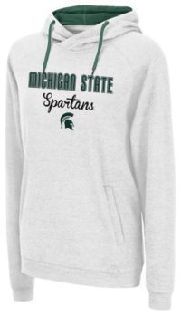 Colosseum Women's Michigan State Spartans White Pullover Hoodie | Dick ...