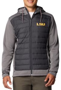 Columbia Men's LSU Tigers City Grey Hybrid Full-Zip Jacket | Dick's ...