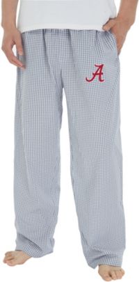 Concept Sports Men's Alabama Crimson Tide Grey/White Traditional Lounge ...