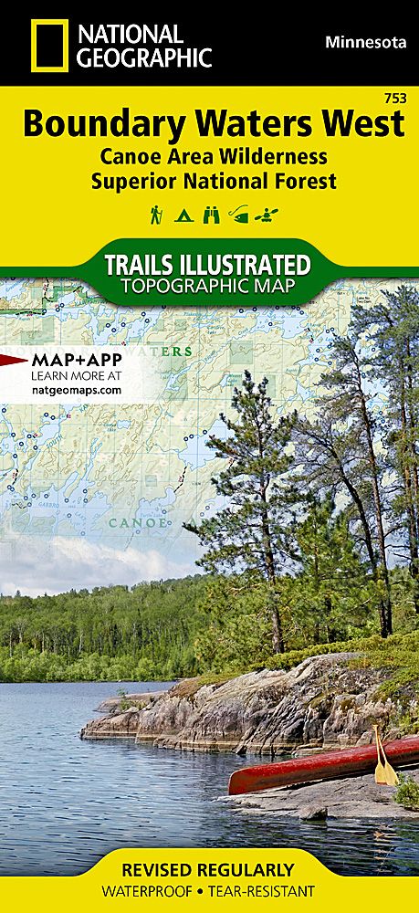 National Geographic Boundary Waters West Map | Publiclands