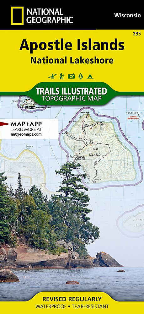 National Geographic Apostle Islands National Lakeshore Map | Publiclands