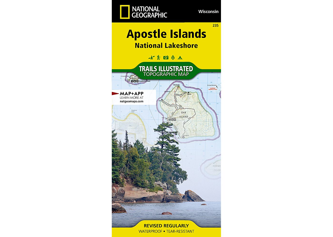 National Geographic Apostle Islands National Lakeshore Map | Publiclands