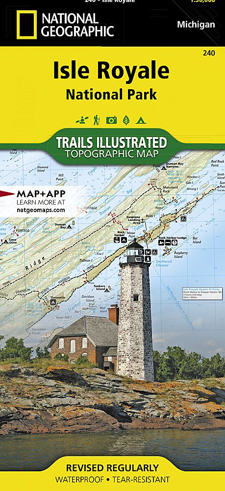 National Geographic Isle Royale National Park Map | Publiclands