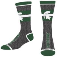 For Bare Feet Adult Michigan State Spartans Spotlight Crew Socks | Dick ...
