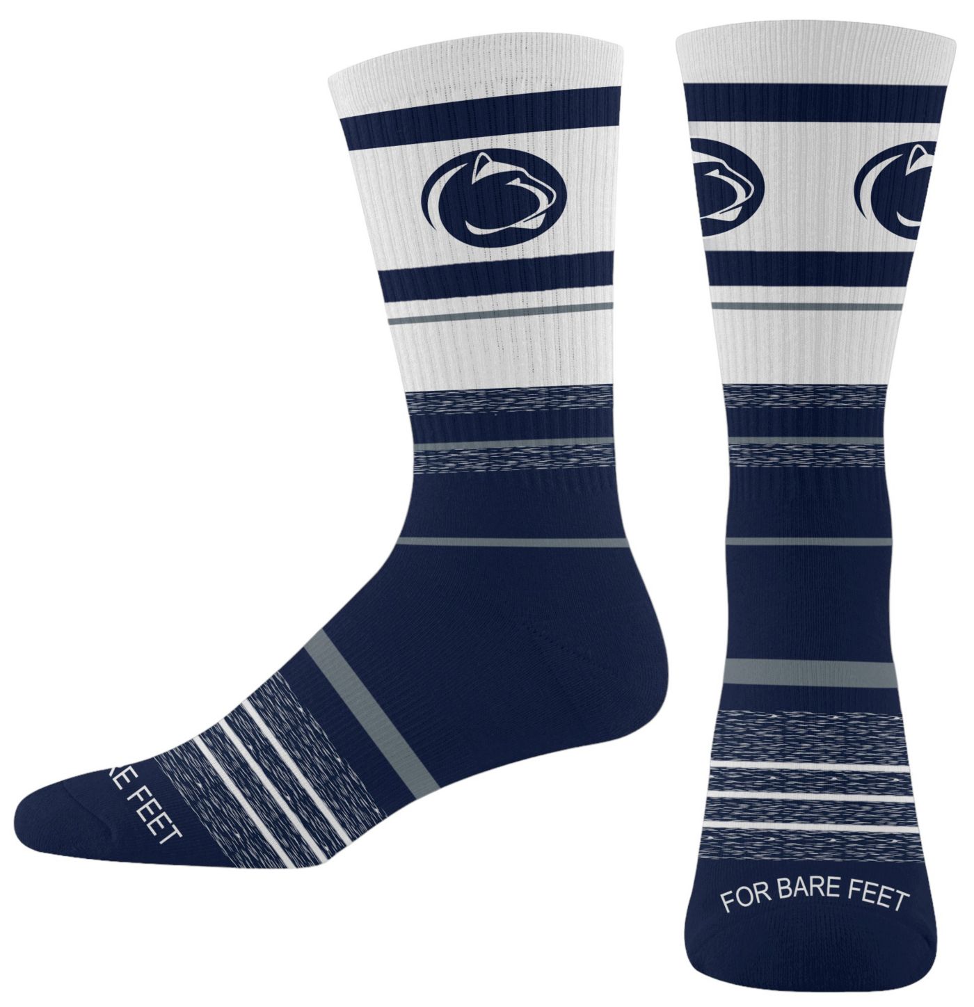 For Bare Feet Adult Penn State Nittany Lions Friday Crew Socks | Dick's ...