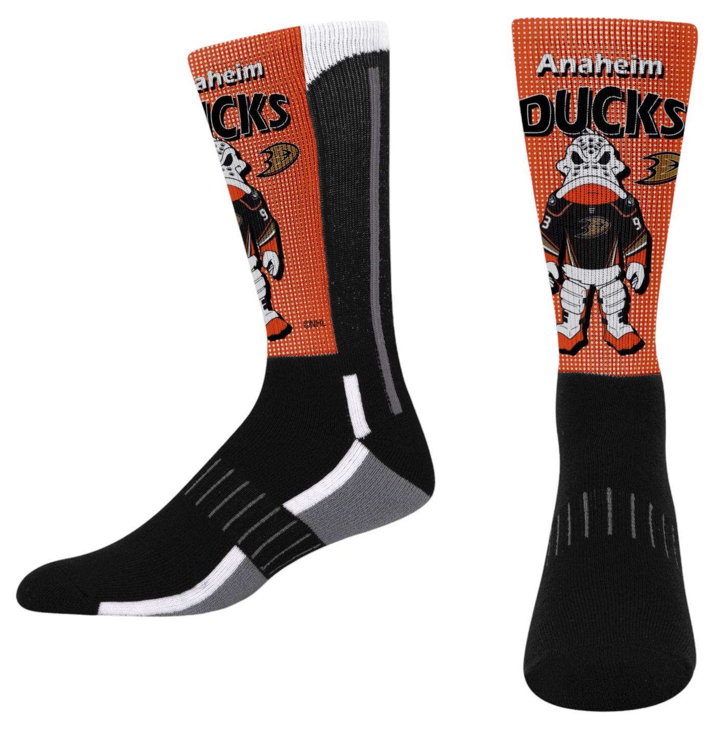 For Bare Feet Youth Anaheim Ducks Mascot Socks | Dick's Sporting Goods