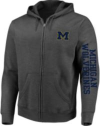 Profile Varsity Men's Michigan Wolverines Grey Big & Tall Full-Zip ...