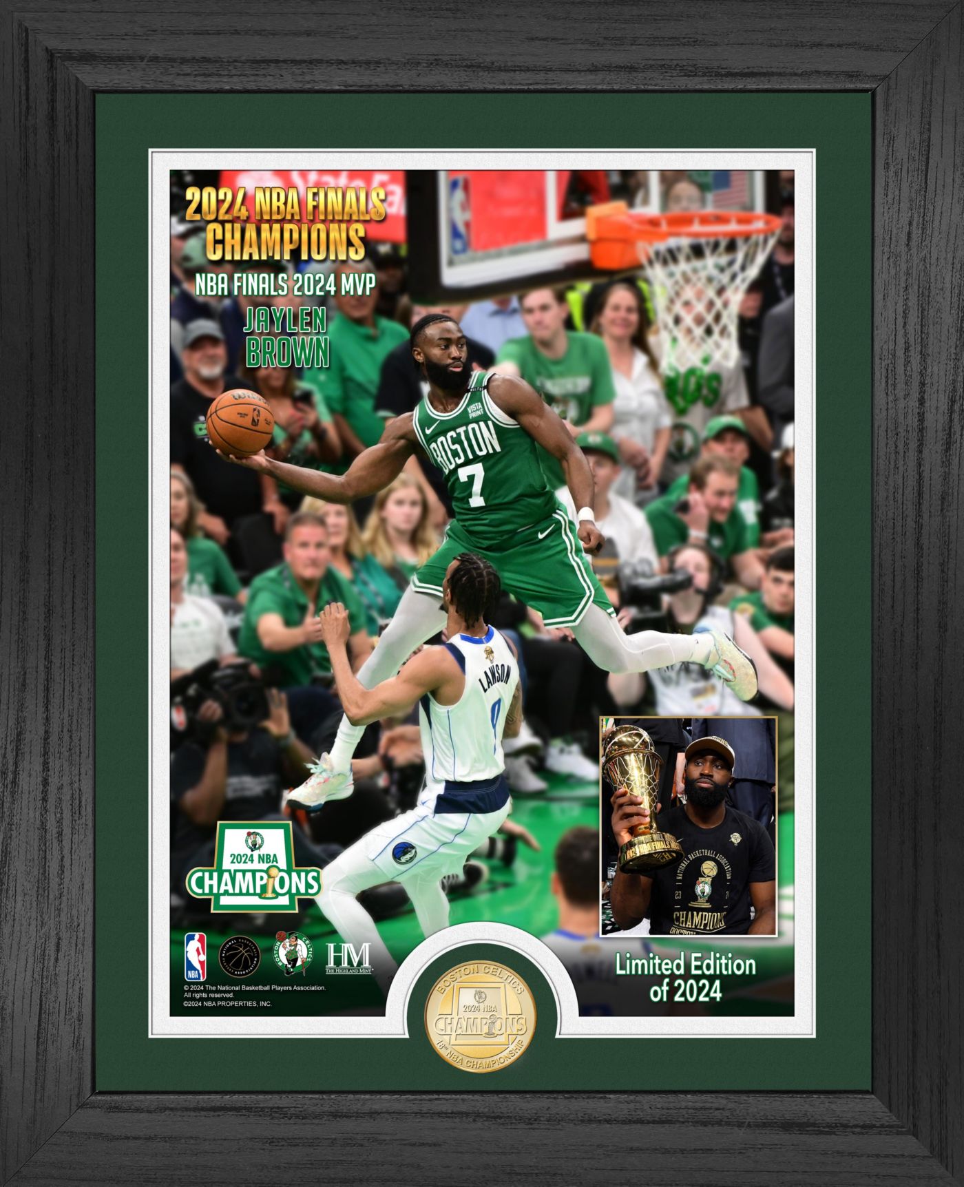 Highland Mint 2024 NBA Champions Boston Celtics MVP Frame | Dick's ...