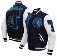 Pro Standard Adult Minnesota Timberwolves Mashup Varsity Jacket | Dick ...