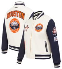 Pro Standard Women's Houston Astros Cream Classic Varsity Jacket | Dick ...