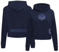 Pro Standard Women's Dallas Mavericks Jewel Cropped Pullover Hoodie ...