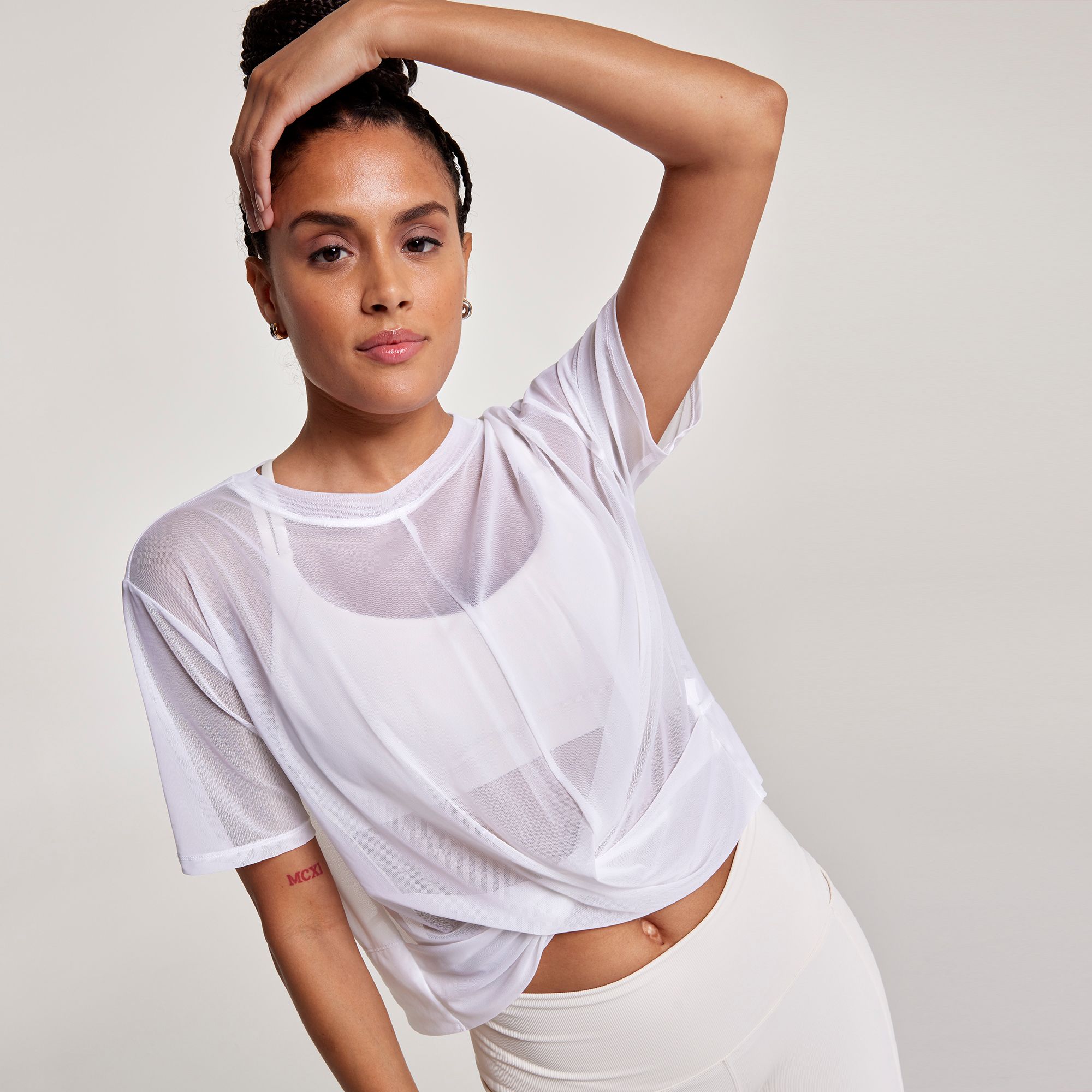 Calia Women's Twisted Mesh Tee International Shipping