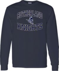 Pel Athletic Adult Sutherland High School Navy Long Sleeve T-Shirt ...