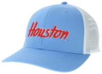 League-Legacy Adult Houston Cougars Houston Blue Adjustable Trucker Hat ...