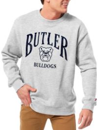 League-Legacy Men's Butler Bulldogs Grey Essential 2.0 Fleece Crew Neck ...