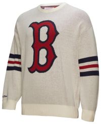 Mitchell & Ness Men's Boston Red Sox Cream Retro Logo Sweater | Dick's ...