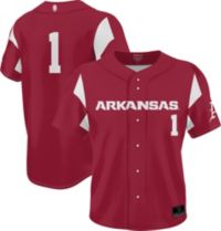 Prosphere Youth Arkansas Razorbacks #1 Cardinal Full Button Replica ...