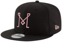 New Era Adult Inter Miami CF 9Fifty 2024 M Logo Black Adjustable Hat ...