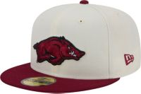 New Era Men's Arkansas Razorbacks White 59Fifty Fitted Hat | Dick's ...