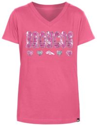New Era Girls' Denver Broncos Sequins Flip Pink T-Shirt | Dick's ...