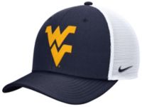 Nike Men's West Virginia Mountaineers Navy Rise Adjustable Trucker Hat ...
