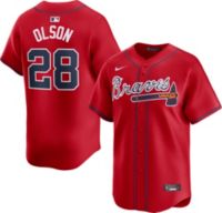 Nike Men's Atlanta Braves Matt Olson #28 Red Limited Vapor Jersey ...