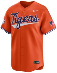 NCAA Men's Clemson Tigers University Orange Baseball Replica Jersey ...