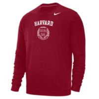 Nike Men's Harvard Crimson Crimson Fleece Crew Neck Sweatshirt | Dick's ...