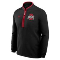 Nike Men's Ohio State Buckeyes Black Basketball Victory Half-Zip ...