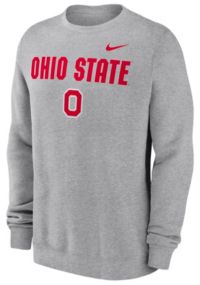 Nike Men's Ohio State Buckeyes Dark Grey Heather Club Fleece Wordmark ...