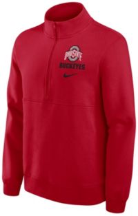 Nike Men's Ohio State Buckeyes Scarlet Club Fleece Half-Zip | Dick's ...