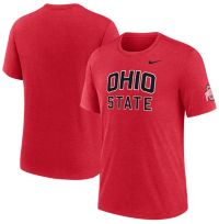 Nike Men's Ohio State Buckeyes Scarlet Authentic Tri-Blend T-Shirt ...