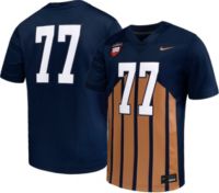 Nike Men's Illinois Fighting Illini Blue Replica Throwback Football ...