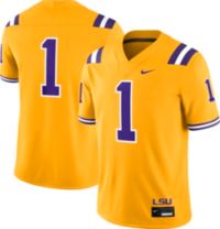 Nike Men's LSU Tigers #1 Gold Dri-FIT Replica Alternate Football Game ...