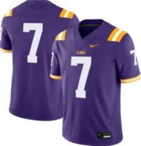 Nike Men's LSU Tigers #7 Purple Dri-FIT Replica Football Game Jersey ...
