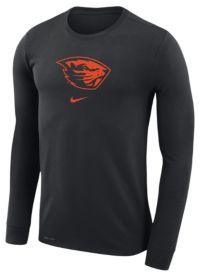 Nike Men's Oregon State Beavers Orange Basketball Shooter Long Sleeve T ...