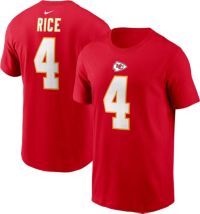 Nike Men's Kansas City Chiefs Rashee Rice #4 Red T-Shirt | Dick's ...