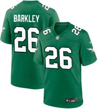 Nike Men's Philadelphia Eagles Saquon Barkley #26 Kelly Green Game ...