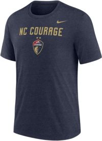 Nike Adult North Carolina Courage Wordmark Navy Tri-BlendT-Shirt | Dick ...