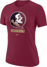 Nike Women's Florida State Seminoles Garnet Cotton Softball T-Shirt ...