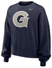 Nike Women's Georgetown Hoyas Blue Club Fleece Phoenix Crew Neck ...