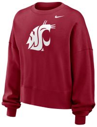 Nike Women's Washington State Cougars Crimson Club Fleece Phoenix Crew Neck Sweatshirt | Dick's ...