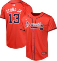 Nike Youth Atlanta Braves Ronald Acuña Jr. #13 Red Limited Vapor Jersey ...
