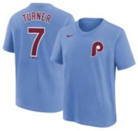 Nike Youth Philadelphia Phillies Trea Turner #7 Blue T-Shirt | Dick's Sporting Goods