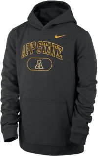 Nike Youth Appalachian State Mountaineers Black Club Fleece Pill Arch ...